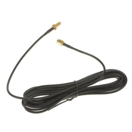 3.0m/10ft Black RP-SMA Coaxial Extension Cable for WiFi LAN WAN Router ...