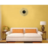 Lulu Decor, Decorative Crystal Metal Vine Wall Clock, Diameter 25", 9. ...