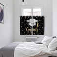 Black Stars Graduation Kitchen Curtains Window Panels, Yellow White ...