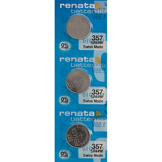 3 x Renata 357 Watch Batteries, SR44W Battery - Walmart.ca