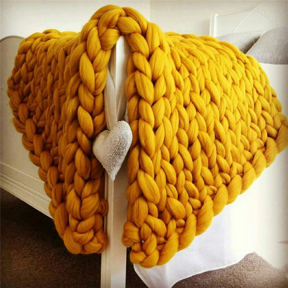 Getfit Soft Skin Friendly Hand Woven Blanket Hand Woven Chunky Blanket