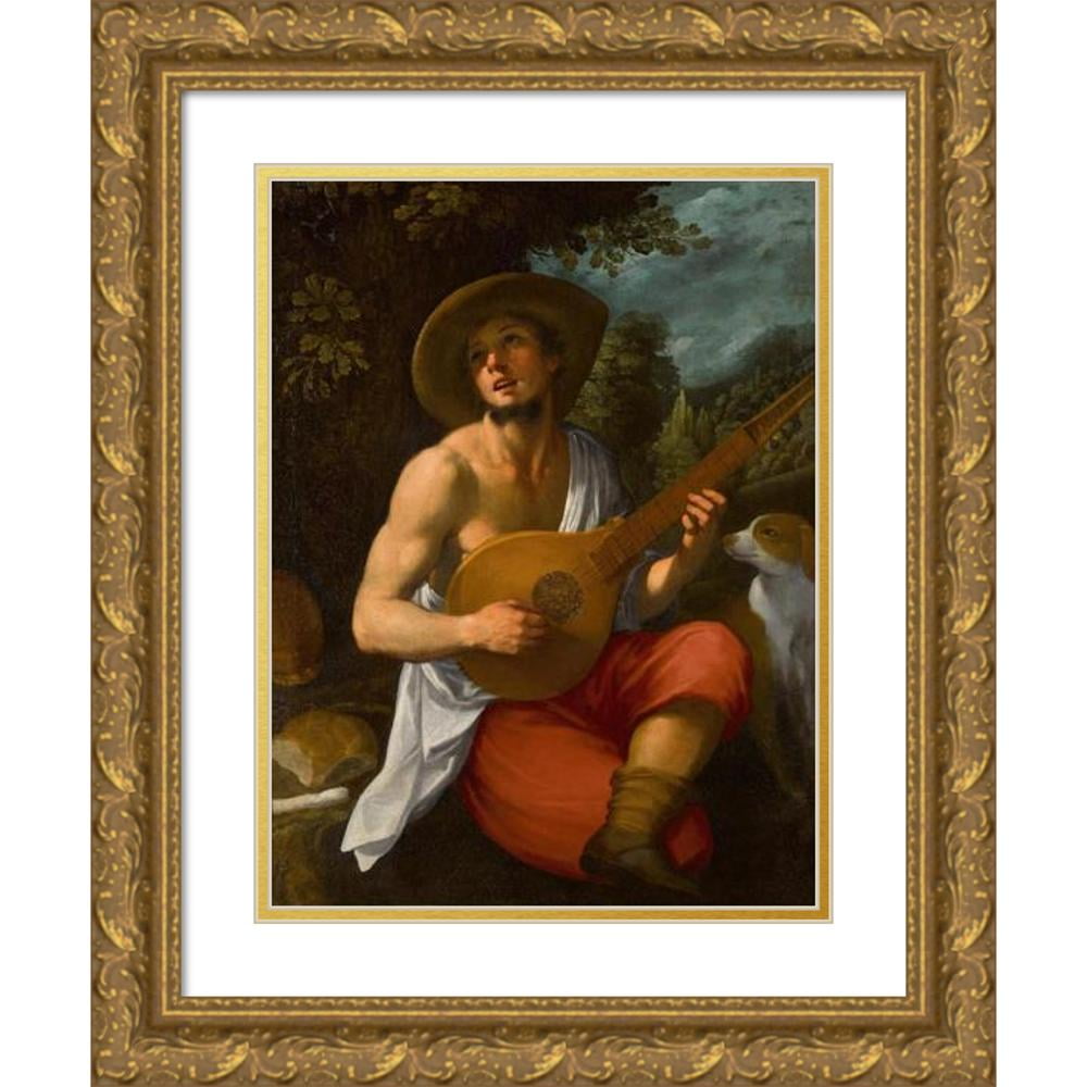 Astolfo Petrazzi 15x18 Gold Ornate Wood Frame and Double Matted Museum ...