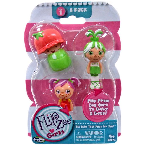 FlipZee! Series 1 Zweet Pea & Zana Strawberry Mini Figure 2-Pack ...