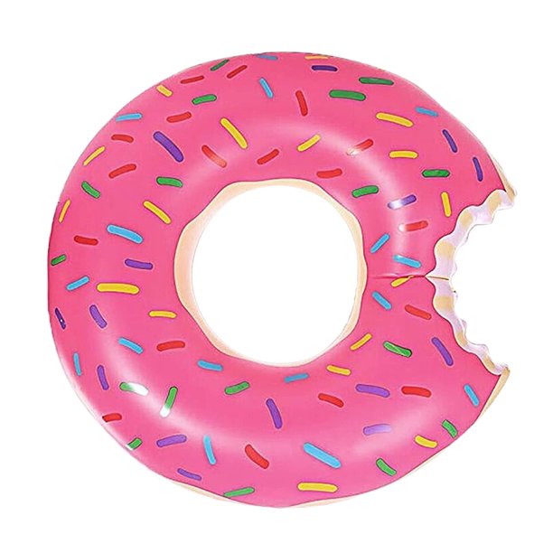 Donut Swim Ring , Funny Pool Ring Toys for Swimming Pool Party and ...