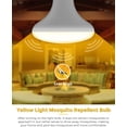 4 Pack Yellow Bug Light Bulb 100W Equivalent, BR30 LED Yellow Amber Bug ...