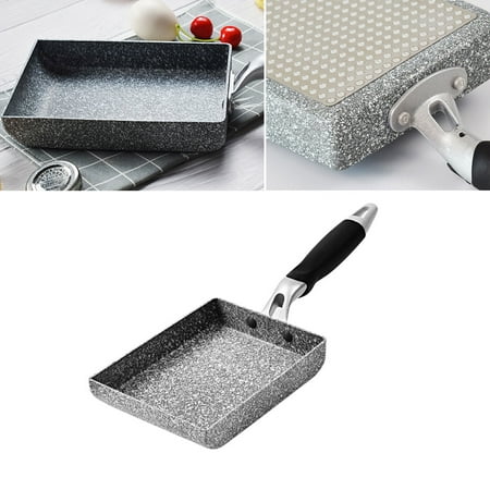 rectangular frying pan Non-stick Omelette Pan Rectangular Coating Egg ...