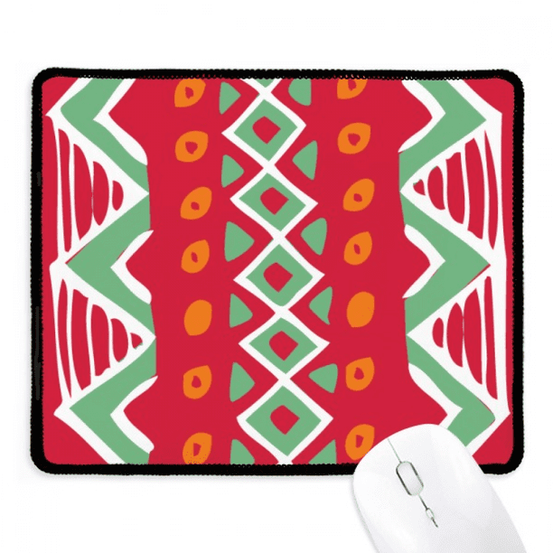 Red Mexico Totems Ancient Civilization Drawing Mousepad Stitched Edge ...