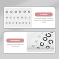 4 Pcs Posters Illiterate Eye Chart Shaped Visual Targets Pilot Test ...