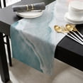 Beach Coastal Table Runner 48 Inches Long - Blue Nautical Summer Ocean ...