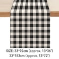 1 Piece Black Checkered Pattern Decorative Table Runner - Walmart.com