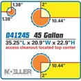 Moeller Marine Waste Tank with Pre-Installed Access Cleanout - Walmart.com