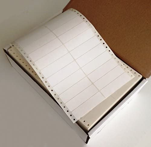 Linco 2-UP White Pinfed Continuous, Pressure-Sensitive Labels, 6 x 3 15 ...