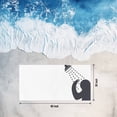 Beach Towel Lazy Sloth Shower Bath Pool Towels Funny Animal Shadow ...