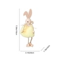 HuiXinOu Easter Bunny Figurines Plush Hanging Ornaments for Easter ...