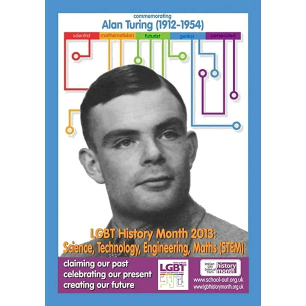 Iconic Arts Laminated 15x21 Poster: Alan Turing - Miliband Ill Bring in Turings Law Lesbian Gay ...