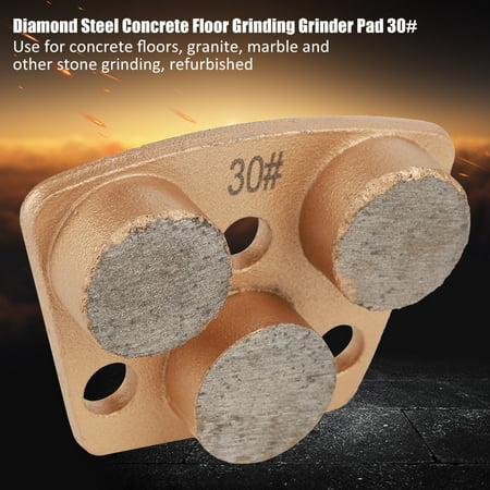Qiilu Trapezoid Diamond Concrete Grinding Disc Pad for Grinder Grit 30 ...