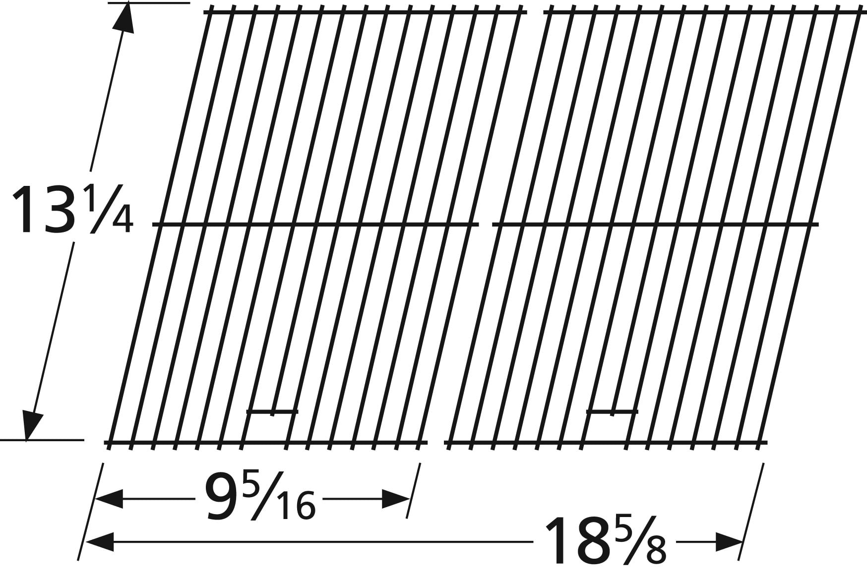 Porcelain Steel Wire Cooking Grid Replacement for Gas Grill Model ...