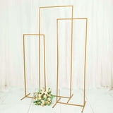 Efavormart Set Of 4 | Gold Metal Frame Wedding Arch, Rectangular ...