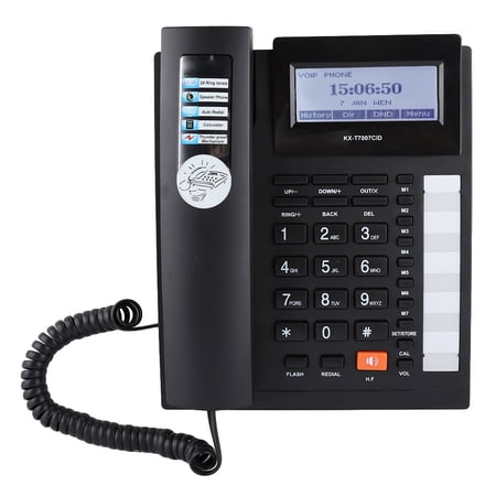 Ccdes Corded Phone with Speakerphone,Corded Telephones for Home,Large ...