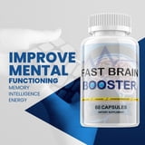 (2 Pack) Fast Brain Booster - Dietary Supplement for Focus, Memory ...