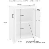 Crosley Furniture Tara Accent Storage Cabinet, Bar, Buffet for Kitchen ...