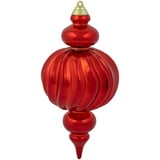 Northlight 2-Finish Commercial Size Finial Shatterproof Christmas ...