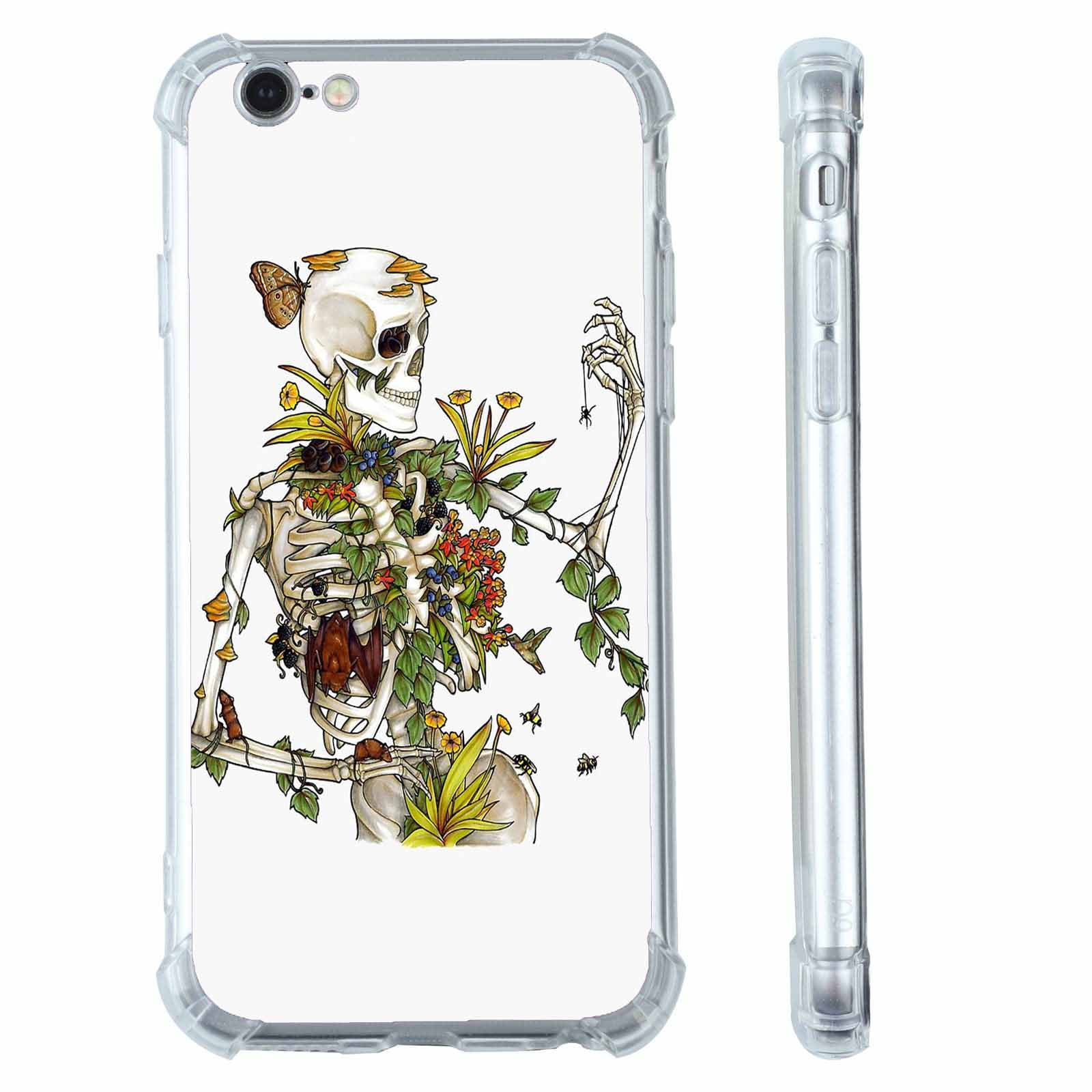 Bones and Botany Case for iPhone SE/8/7,Aesthetic Art Design Pattern ...