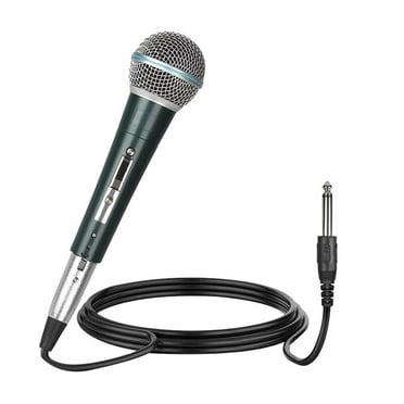 siisll Handheld Wired Dynamic Microphone, Cardioid Vocal Mic with ON ...