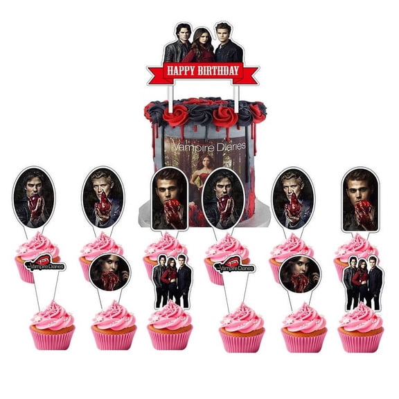 Whimsical Practicality's Vampire Diaries Edible Icing Image Cake Topper ...