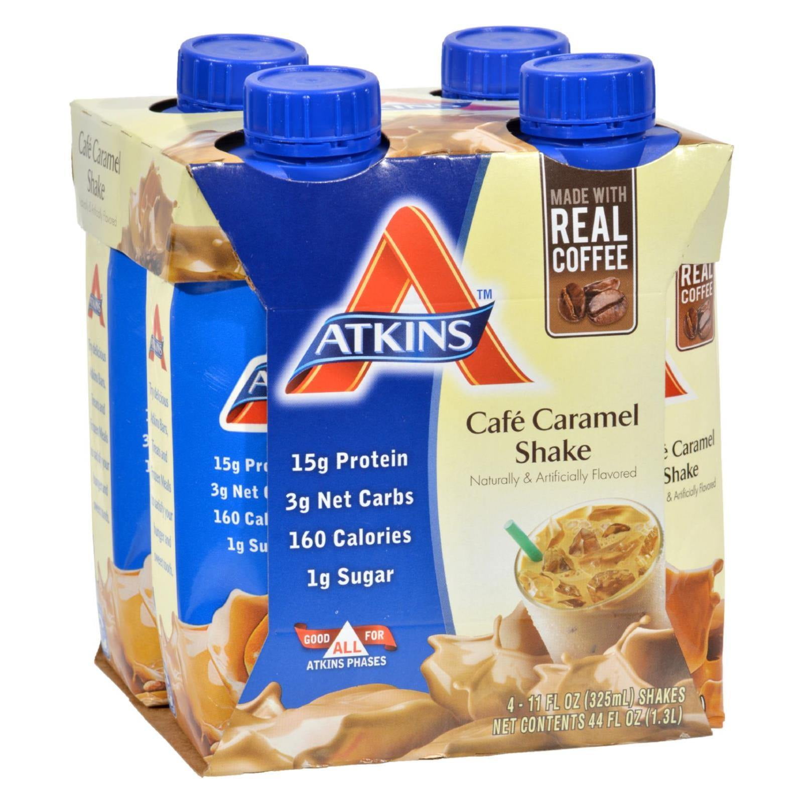 Atkins Advantage RTD Shake Cafe Caramel - 11 fl oz Each / Pack of 4 ...