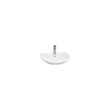 Dell Wall Mount Bathroom Sink 16 1/8" White Wash Basin with Overflow ...