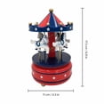4th of July Carousel Music Box, Patriotic Red White Blue Star Decor ...