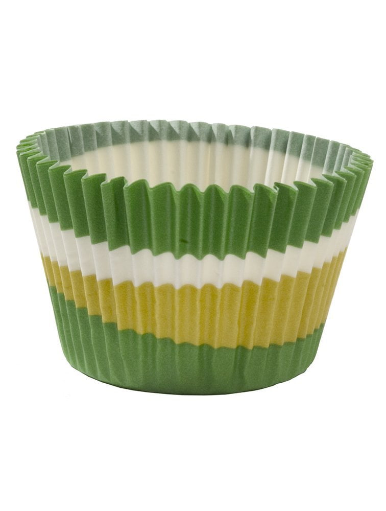 Novacart Green Circle Patterned Baking Cup 2 Inch Bottom Diameter x 1-3 ...