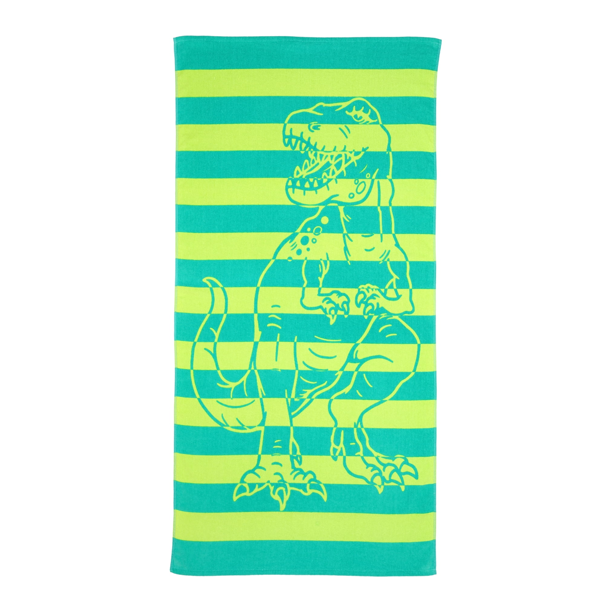Click here for Mainstays Kids Beach Towel  Dino Stripe  1 Piece... prices