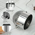 LUIISIS 8 Pieces Biscuit Cutter Set, Round Cookie Cutters with Handle ...