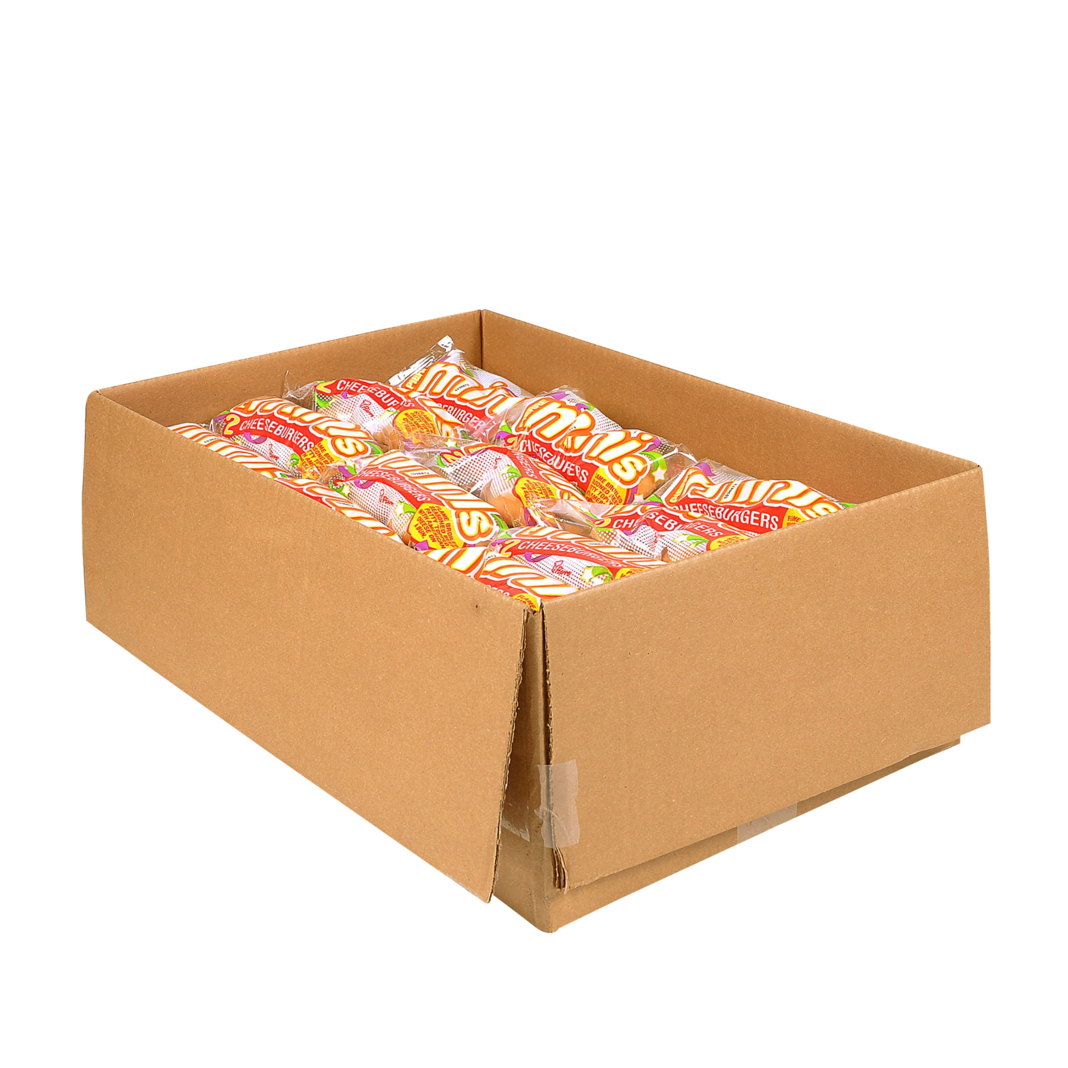 Advance Pierre Mini Twin Cheeseburger On a Whole Grain Bun, 2.35 Ounce ...