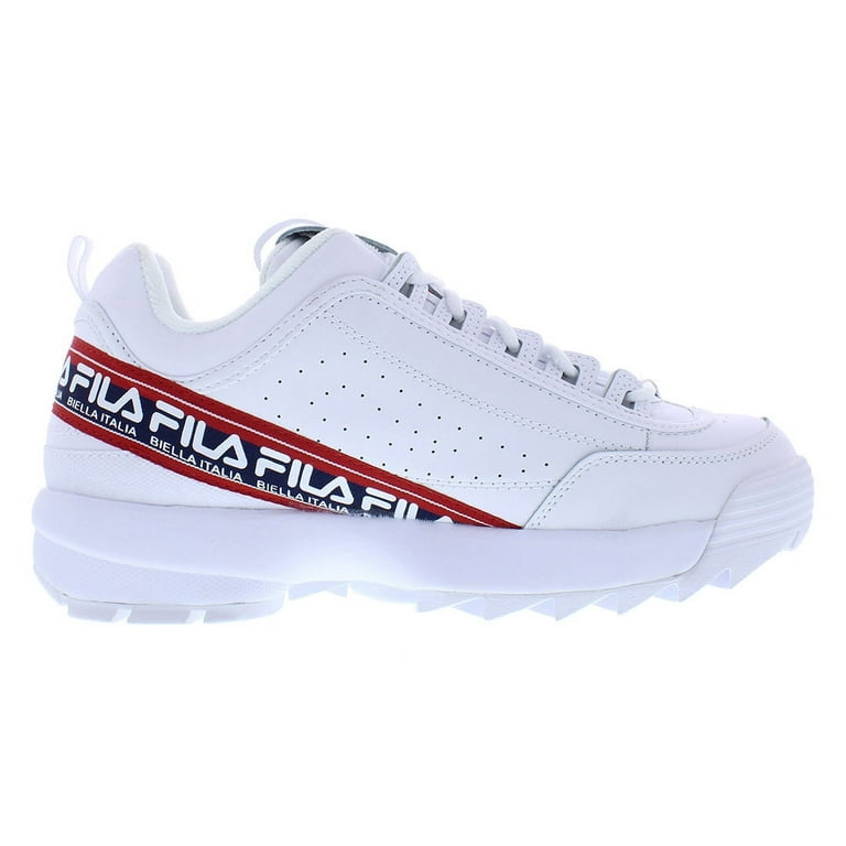 Fila Disruptor Ii Logo Tape Mens Shoes Size 10.5 Color White Navy Red