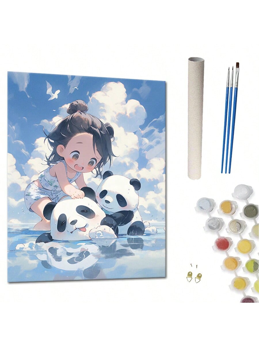 DIY Paint By Numbers For Kids, Girls And Pandas - Paint By Number ...