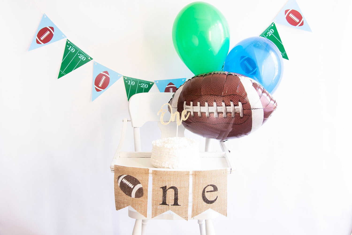 Football First Birthday Collection | Football 1st Birthday Decor with ...
