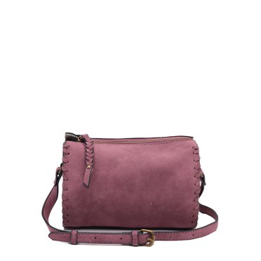 Violet Ray Women's Handbag Livvy Multi Zip Crossbody - Walmart.com