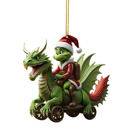 The Grinch Ornaments Christmas Dragon Series Pendant Christmas Tree ...
