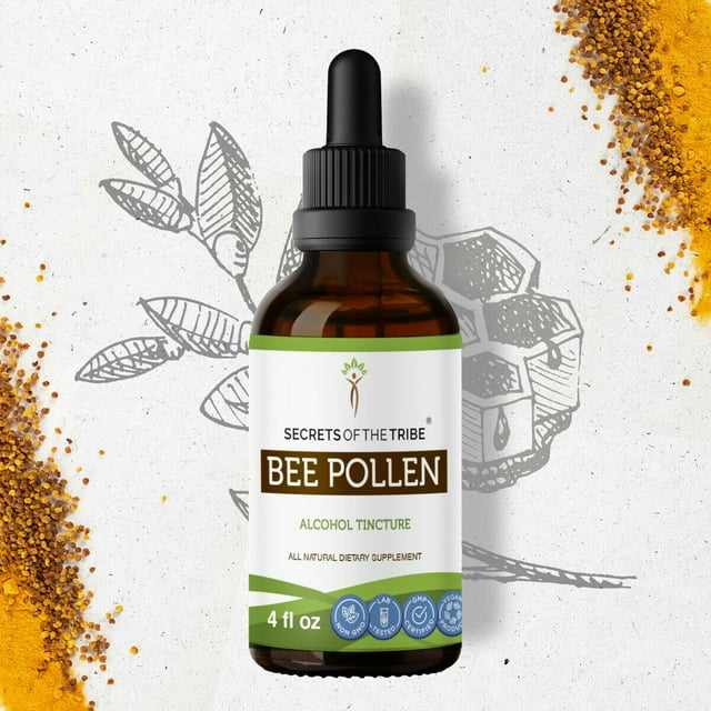 Bee Pollen Tincture Alcohol Extract, Organic Bee Pollen (Bee Pollen) 4 ...