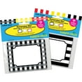 Barker Creek Name Tags ̶ Buffalo Plaid And Wide Stripes ̶ Set Of 90 6 Designs