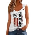 250 Anniversary USA shirt Women Sleeveless Patriotic Graphic Tee ...