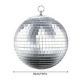 Jtweb Rotating Mirror Ball, Glass, Silver, 8 in - Walmart.com