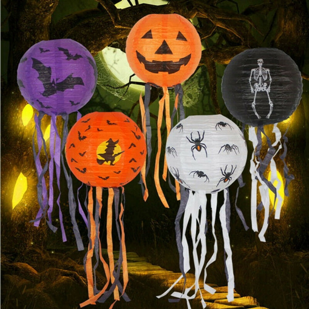 Jiaroswwei Halloween Decoration Horror Skull Head Spider Pumpkin DIY ...