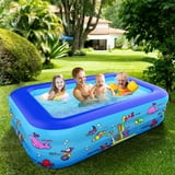 YQSDG Inflatable Pool 83x57x26 inch Large Children's Family Lounge ...