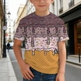 CAIVO T-Shirts Toddler Boys Girls Short Sleeve Tee Ice Cream Print Knit ...
