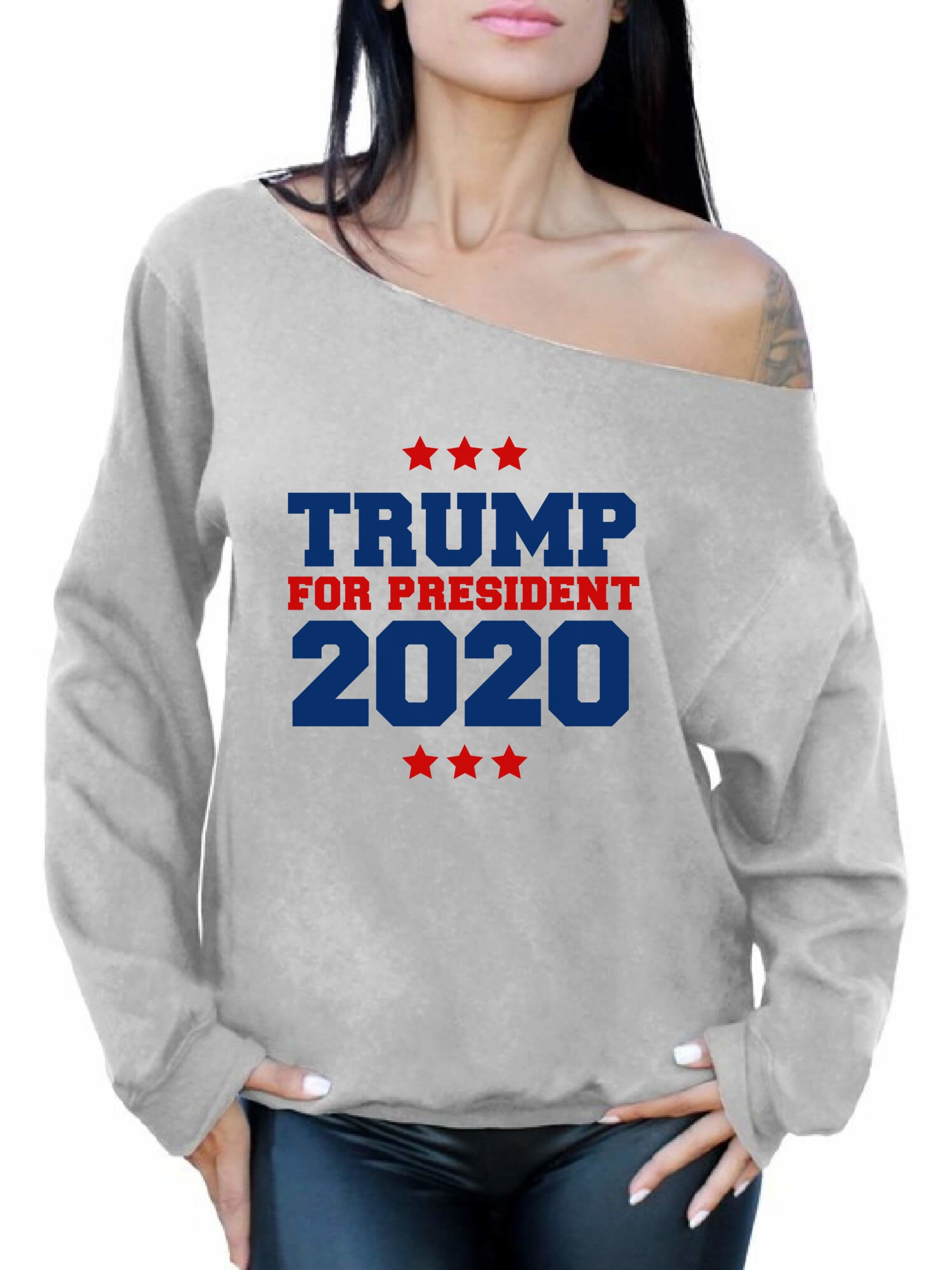 Awkward Styles Donald Trump Off The Shoulder Sweatshirt for Women Trump ...