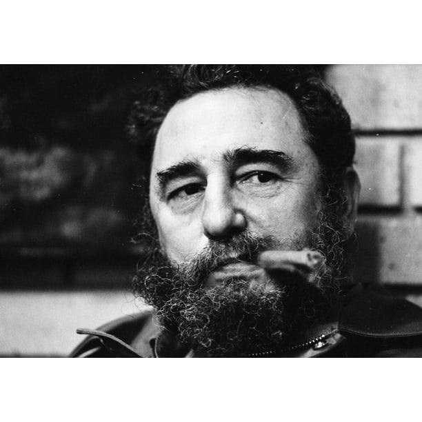 Fidel Castro Cuban Dictator President Old-12 Inch By 18 Inch Laminated ...